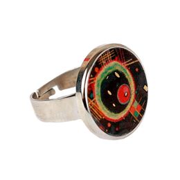 DeMarie Ring Edelstahl mit Silber-/Goldeinlage