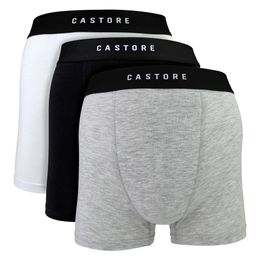 Castore 3er-Pack Herren Baumwoll-Boxershorts Weich Bequem Unterst&uuml;tzende Unterw&auml;sche