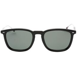 HUGO BOSS &ndash; Sonnenbrille mit schwarzem Rahmen und grauen Gl&auml;sern