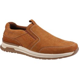 Hush Puppies Cole Leder Herren Slipper In Beige