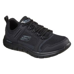 Skechers Track Knockhill Schwarze Ledersneaker F&uuml;r Herren