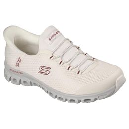 Skechers Slip-Ins Glide Step Vibey Mesh Damen Wei&szlig;e Sneakers