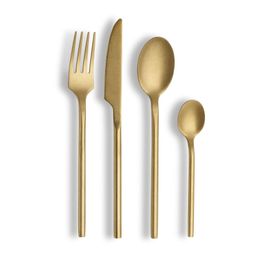 ECHTWERK Tafelbesteck &bdquo;Bari" 16tlg - stonewashed champagne