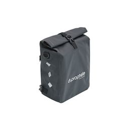 Prophete Seitenpacktasche/Rucksack, 100 % wasserdicht, reflektierende Elemente, mit Tragegriff, Volumen: 20 Liter, Farbe: grau
