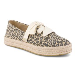 Toms Shoes TOMS Carolina Lace Up Baumwoll Espadrilles F&uuml;r Frauen In Haferflockenfarbe