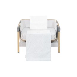 Kikkaboo Babywiege Bettw&auml;sche-Set 5-tlg, Decke 85 x 55, Kissen 45 x 35, Laken gr&uuml;n