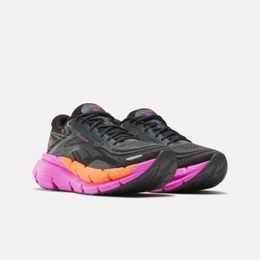 Laufschuh Reebok "FLOATZIG DOUBLE", Damen, Gr. 40,5, schwarz, grau, virtual pink, Synthetik, Textil, Schuhe Laufschuh