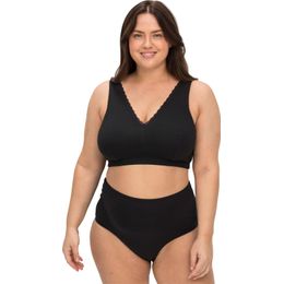 sheego Gro&szlig;e Gr&ouml;&szlig;en B&uuml;gelloser BH in Bustier-Form, im Doppelpack, schwarz + wei&szlig;, Gr&ouml;&szlig;e 110B - Damen