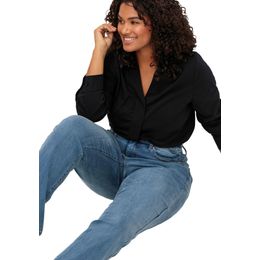 sheego Gro&szlig;e Gr&ouml;&szlig;en Gerade Jeans mit Bodyforming-Effekt, blue denim, Gr&ouml;&szlig;e 58 - Damen