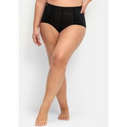 sheego Gro&szlig;e Gr&ouml;&szlig;en Formslip mit hoher Taille, schwarz, Gr&ouml;&szlig;e 58 - Damen