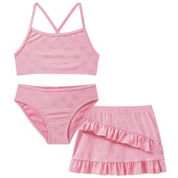 Topolino M&auml;dchen Bikini und Baderock mit Glitzer