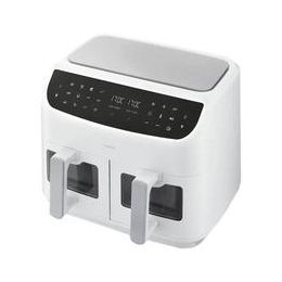 Medion Doppel Hei&szlig;luftfritteuse Life P20 MD11760 XXL wei&szlig;, 2.600 Watt, 2 K&ouml;rbe je 4,35 Liter