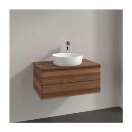 Villeroy & Boch Villeroy und Boch Antao Waschtisch-Unterschrank K19012HM 80x36x50cm, Waschbeckenplattenfarbe warm walnut, warm walnut
