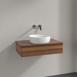 Villeroy & Boch Villeroy und Boch Antao Waschtisch-Unterschrank K08012HM 80x19x50cm, Waschbeckenplattenfarbe warm walnut, warm walnut