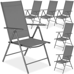 TecTake&reg; Gartenstuhl, klappbar, 8-fach verstellbare R&uuml;ckenlehne, 54,5 x 65 x 107,5 cm
