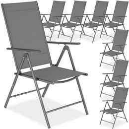 TecTake&reg; Gartenstuhl, klappbar, 8-fach verstellbare R&uuml;ckenlehne, 54,5 x 65 x 107,5 cm