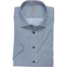 Kurzarmhemd MARVELIS, Herren, Gr. 40, N-Gr, gr&uuml;n, Web, Obermaterial: 100% Baumwolle, comfort fit normal, Hemden, B&uuml;gelfrei, comfort fit, Businesshemd, Minimal Print