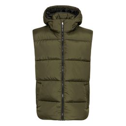 Steppweste Blend "Steppweste BHZipa", Herren, Gr. L, blau (forest night), Obermaterial: 100% Polyester PES., Westen Steppweste