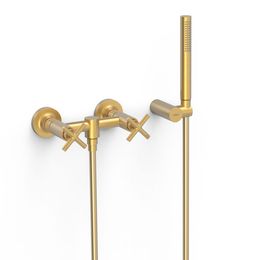 Tres Aufputz 2 Griffmischer f&uuml;r Dusche Anti Kalk Messing Handbrause , 28316301OM 28316301OM