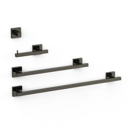Tres Set bestehend aus 2 Handtuchhaltern + 1 Papierhalter ohne Deckel + 1 Haken , 09598101KM 09598101KM