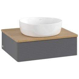 Villeroy & Boch Villeroy und Boch Antao Waschtisch-Unterschrank L07111GK 60x19x50cm, Waschbeckenplattenfarbe honey oak, anthracite matt lacquer