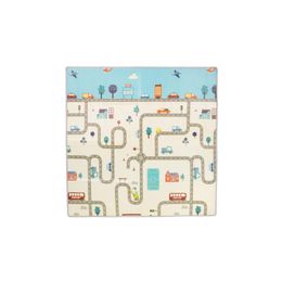 Chipolino Baby Spielmatte 178 x 178 cm faltbar wasserdicht leicht zu reinigen grau