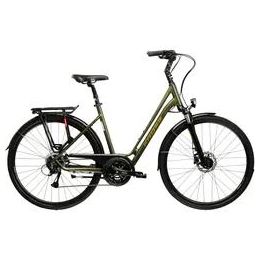 Cityrad KROSS "Sentio 4.0 Gr&uuml;n 27 G&auml;nge" Gr. 51, gr&uuml;n, schwarz, Fahrr&auml;der, 51cm, 28 Zoll (71,12cm) hinten: 28 Zoll (71,12cm)