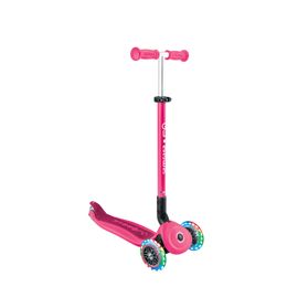 Globber GO-UP ACTIVE LIGHTS &ndash; 3 in 1 Dreirad, Laufrad und Scooter, 120/80 mm, 3-r&auml;drig, h&ouml;henverstellbar, fuchsia pink