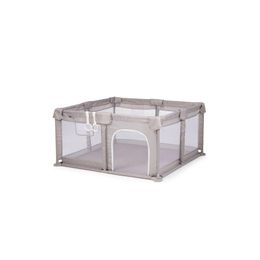 Chipolino Laufstall Fiesta 120 x 120 cm atmungsaktiv Eingang Aufbewahrungstasche beige