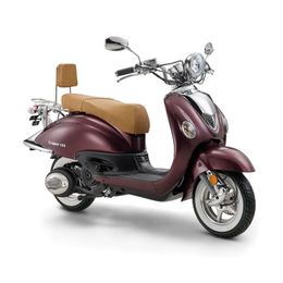 Luxxon Motorroller Cruiser - Retro City Roller Vintage mit 125 ccm - 7,1 PS f&uuml;r max. 80 kmh, E5+, coffee