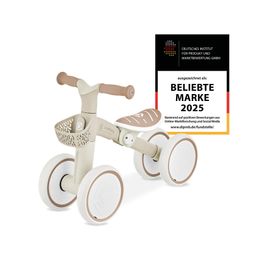 Globber LEARNING BIKE &ndash; Aufsitzrad, Lernrad, 7 Zoll EVA-Bereifung, 4-r&auml;drig, Sattel h&ouml;henverstellbar, taupe
