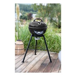 Outdoorchef Gas Kugelgrill City 420 G SE Black mit Tragetasche Gasgrill mit Stahlgrillrost