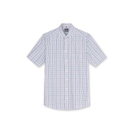 Businesshemd OLYMP "OLYMP Luxor, modern fit, Button-down", Herren, Gr. 40, Normaler Arm, bunt (marine), 100% Baumwolle, Hemden