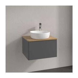 Villeroy & Boch Villeroy und Boch Antao Waschtisch-Unterschrank K29011GK 60x36x50cm, Waschbeckenplattenfarbe honey oak, anthracite matt lacquer
