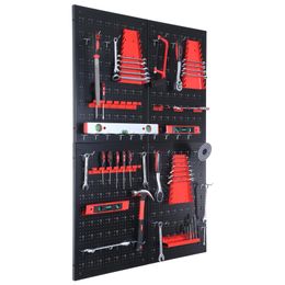 Floordirekt Werkzeugwand Parker Lochwand Set aus Metall mit Zubeh&ouml;r