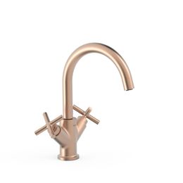 Tres 2 Griff Waschtischarmatur L Mit Griff G3/8" flexible Anschlussschl&auml;uche, 28320301OPM 28320301OPM