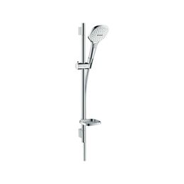 Hansgrohe Brause-Set Raindance Select E 120 718mm Brausestange, wei&szlig;/chrom, 3jet (26620400)