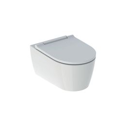 Geberit Wand-WC, Tiefsp&uuml;ler One mit WC-Sitz, wei&szlig;/wei&szlig; Keratec (500201011)