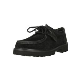 Schn&uuml;rschuh Clarks "Cleyhill Seam", Herren, Gr. 40, schwarz, Leder, Schuhe Schn&uuml;rschuh, mit XTRALITE-Laufsohle