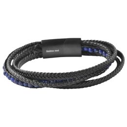 Adelia&acute;s Edelstahlarmband ADELIA&acute;S "Unisex Armband aus Edelstahl" Gr. 19, blau schwarz, Armb&auml;nder, Herren, 19, Edelstahl, Edelstahlarmband