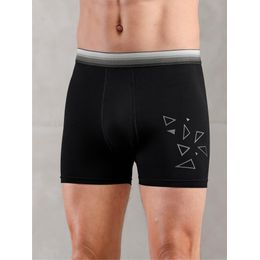 w&auml;schepur Retro Pants W&Auml;SCHEPUR, Herren, Gr. 10, 2 Stk., schwarz, 55% Baumwolle, 40% Polyester, 5% Elasthan, 5% Elasthan, 95% Baumwolle, Unterhosen