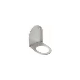 Geberit WC-Sitz Renova Plan m Abs, we., Befestig. v ob, Scharn. ES (573085000)