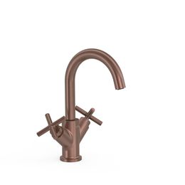 Tres 2 Griff Waschtischarmatur Mit Griff G3/8" flexible Anschlussschl&auml;uche, 28310301VO 28310301VO