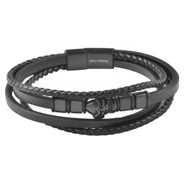 Adelia&acute;s Edelstahlarmband ADELIA&acute;S "Unisex Armband aus Edelstahl" Gr. 19, schwarz, Armb&auml;nder, Herren, 19, Edelstahl, Edelstahlarmband