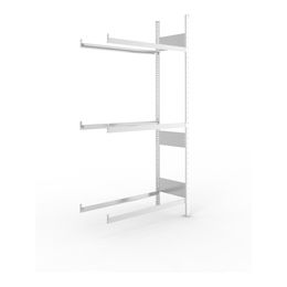 META Reifen-Anbauregal S3 CLIP 2000 x 1000 x 400 mm verzinkt 3 Ebenen 150 kg Fachlast (20095903)