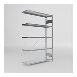 META Fachboden-Anbauregal S3 CLIP 2000 x 1300 x 400 mm verzinkt (9900013358)