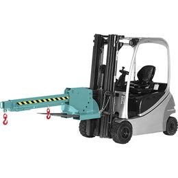 eurokraft pro Teleskoplader, 5fache H&ouml;henverstellung, Tragf&auml;higkeit 1250 - 8000 kg, t&uuml;rkisblau