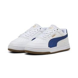 Sneaker Puma "Caven III Sneakers Jugendliche", Jungen, Gr. 38,5, wei&szlig; clyde royal gum blau beige, Obermaterial: Textil, Synthetik. Futter: Textil. Innensohle: Textil, Keine Angabe. Laufsohle: Gummi, Schuhe Sneaker
