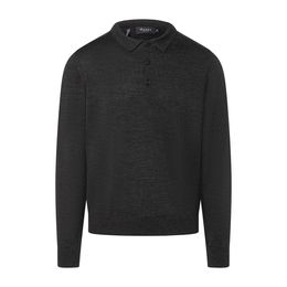 Strickpullover Maerz Muenchen "Maerz Muenchen 490700 Strickpullover Herren Bekleidung", Herren, Gr. 48, dunkelgrau, 100% Wolle, Pullover Strickpullover