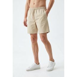 Jack & Jones Jogginghose JACK & JONES "JPSTJAIDEN DREW JOGGER SHORTS REG", Herren, Gr. S, N-Gr, pumice stone, angeraute Sweatware, Obermaterial: 100% Baumwolle, unifarben, regular fit kniefrei, Hosen Jogginghose, mit elastischem Bund